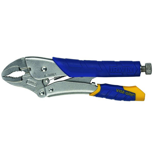 Curved Jaw Locking Pliers with Wire Cutter Fast Release Irwin ref. T05T RUBIX UK