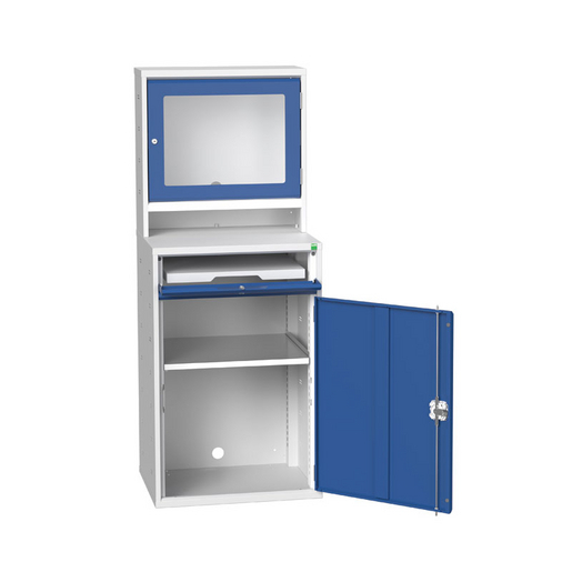 verso computer cupboard with screen cbd, 1 shelf, 1 sliding tray WxDxH ...