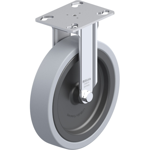 Roulette pivotante en tôle d’acier avec platine à visser, roue en ...