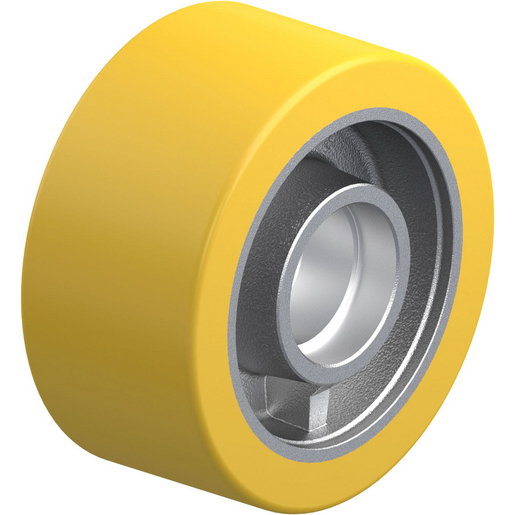 Roue motrice fortes charges, avec bande de roulement en polyuréthane Blickle Extrathane®, avec ...