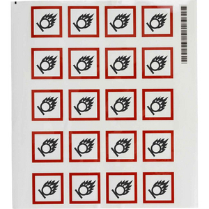 Symbole SGH (GHS) - Matières comburantes Brady - réf. 811690 - Rubix