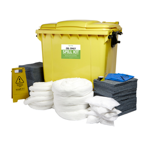 SPARTEX ES1830600 ECO 600L OIL SPILL KIT 4 WHEEL PE BIN Spartex - ref ...