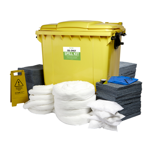 SPARTEX ES1831000 ECO 1000L OIL SPILL KIT 4 WHEEL PE BIN Spartex - ref ...