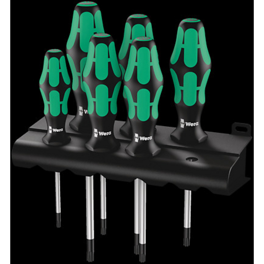 367/6 TORX® Screwdriver Set Kraftform Plus and Rack Wera - ref ...