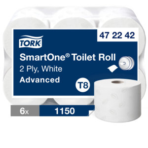 Tork SmartOne® Papier toilette rouleau blanc T8, Advanced qualité, 2 ...