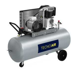 COMPRESSEUR 5.5 CV - 270L A COURROIE A DOUBLE ETAGE - TRIPHASE Tecnoair ...