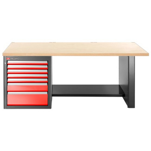 Lage werkbank H880 mm 7 laden - multiplex beuken blad - JETLine Facom ...