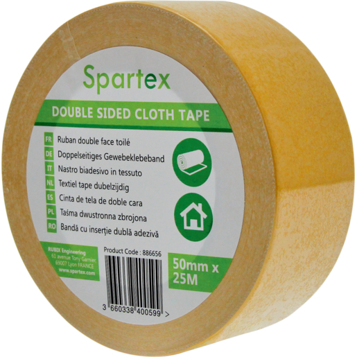 Ruban double face en tissu Spartex - réf. 886656 - Rubix