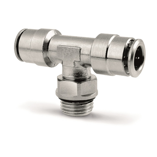 RACCORD TÉ ORIENTABLE À PIQUAGE MÂLE CENTRAL, CYLINDRIQUE Mecaline - réf. 883827 - Rubix