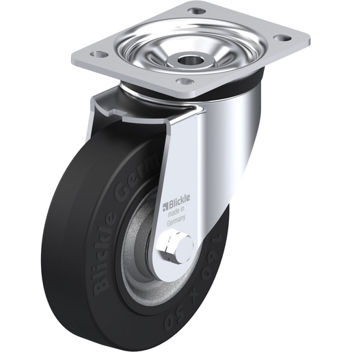 Roue avec bandage pneumatiqueavec jante en tôle d’acier Blickle - réf ...