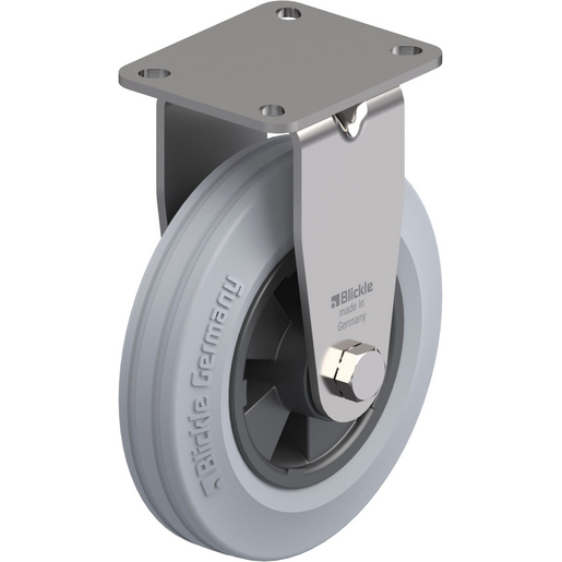 Roulette pivotante en acier inox, à trou central Roue avec bande de ...