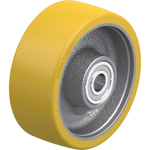 Rueda giratoria de chapa de acero, versión de carga pesada, con platina ...