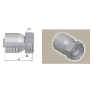 Cône avec écrou-raccord et joint torique - série légère Parker Ermeto ...