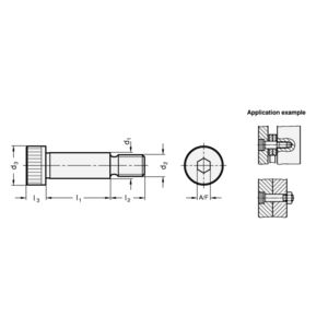 Passschraube Ganter - ref. ISO 7379-12-M10-60 - RUBIX Deutschland