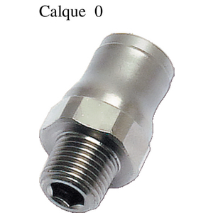 Goujon mâle BSP NPT conique 3675 Parker Legris - réf. 3675 14 21 - Rubix