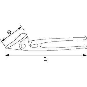 Cisaille passefranc sans entablure SAM - réf. 337-30 - Rubix