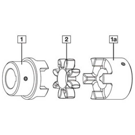 Moyeu non alésé pour accouplement ROTEX® (1) KTR - réf. ROTEX 38 ST 1 ...