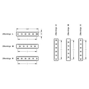 Rulers, self-adhesive Elesa+Ganter - ref. GN 711-NI-500-W-L - RUBIX webshop