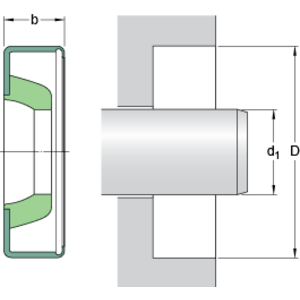 Oil seal HM14 SKF - ref. 9815 - RUBIX UK