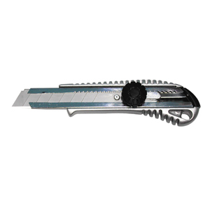 Cutter métal bi-matière-lame 18mm-bloc molet - guide lame inox Wilmart ...