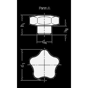 Stergreep ruwdeel Ganter - ref. GN 5336-50-A-MT - RUBIX webshop