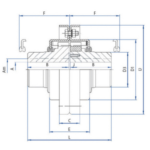 Accouplement FLEXACIER CMD - réf. K2T - Rubix