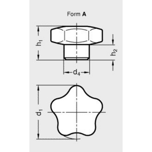 Stergreep ruwdeel Ganter - ref. GN 5336-40-A-MT - RUBIX webshop