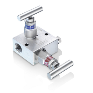 Manifolds Inox 2 voies Bourdon - réf. AMFD.02.N - Rubix